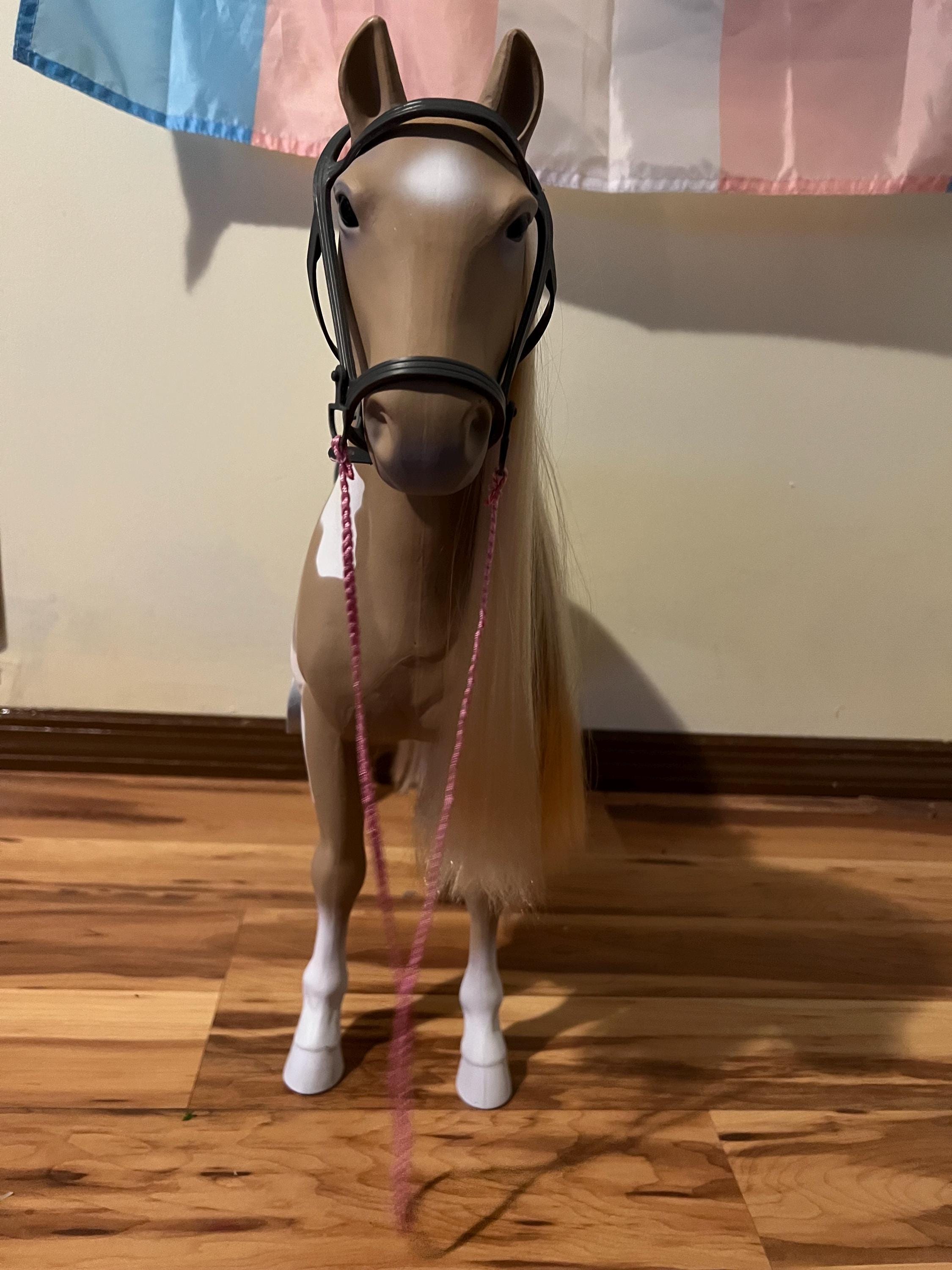 A Modern American Girl Doll Horse With Removable Accessories and ...