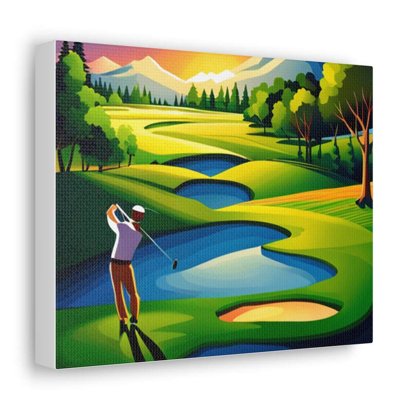 Golf Wall Canvas - Etsy