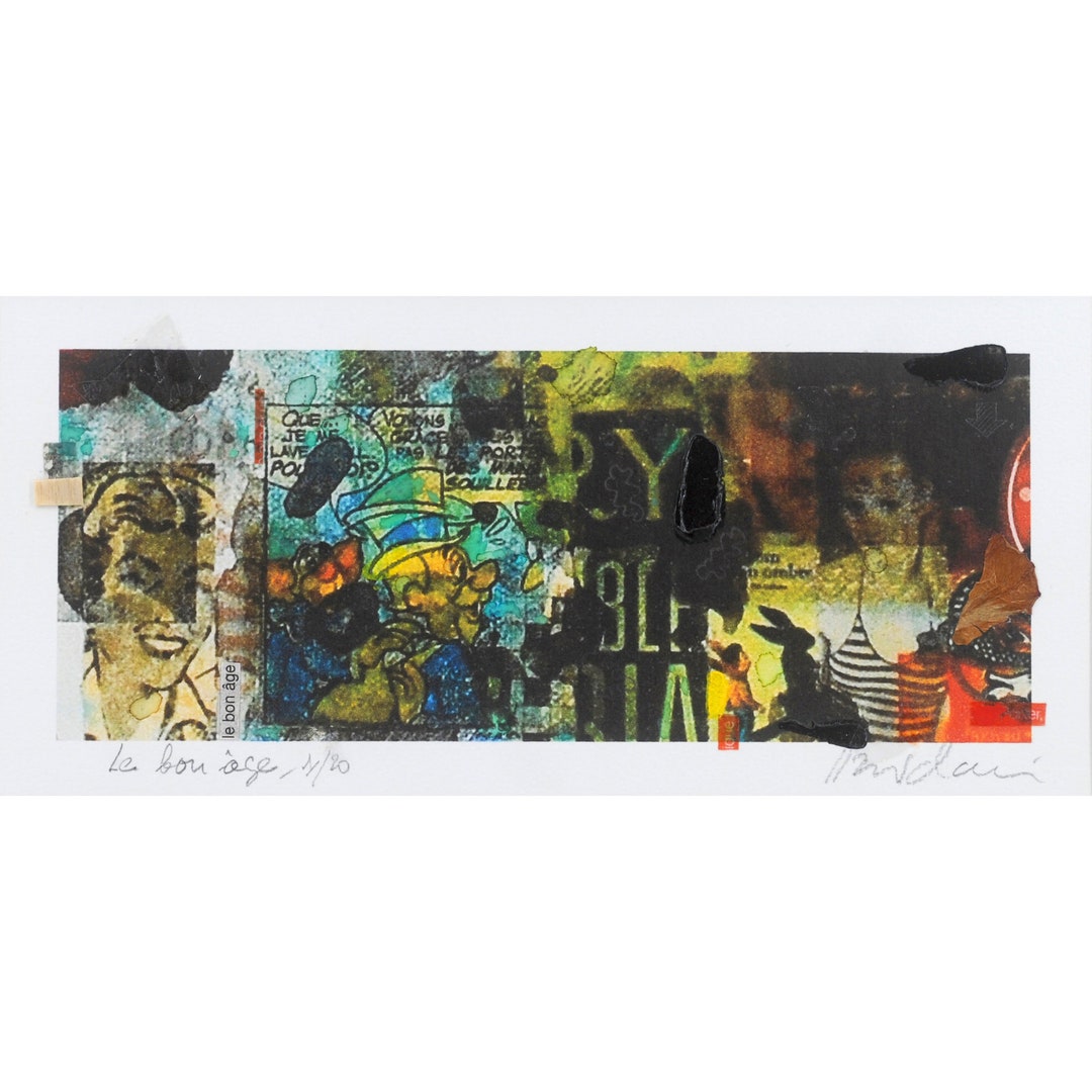 THE GOOD AGE - Fresco Comics Typo Photo Blue Red Yellow Black Original ...