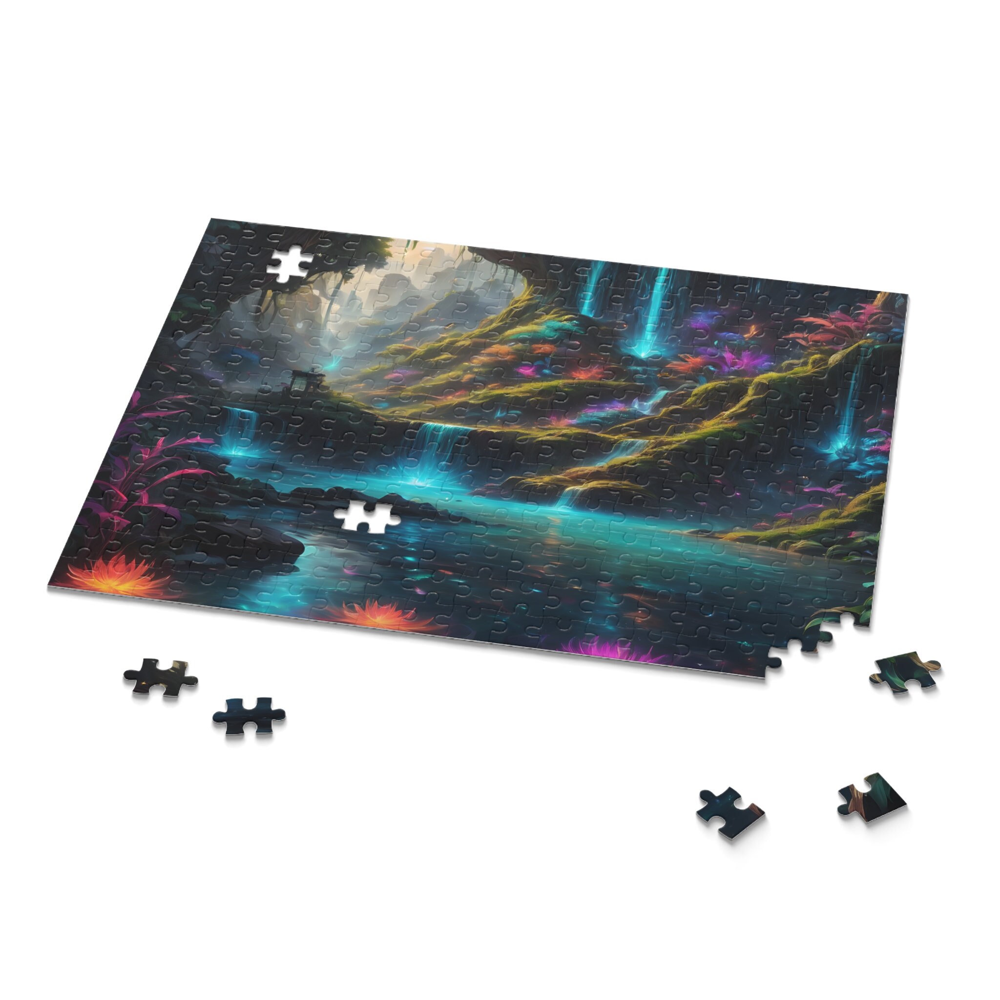 Fantasy Waterfall Puzzle 120, 252, 500-piece - Etsy