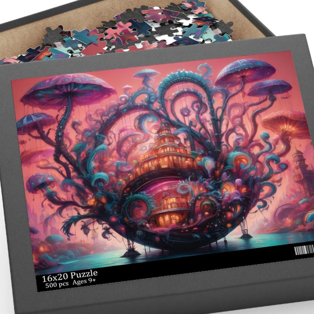 Fantasy Alien Realm Puzzle (120, 252, 500-piece) - Etsy