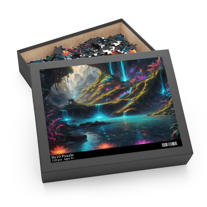 Fantasy Waterfall Puzzle 120, 252, 500-piece - Etsy