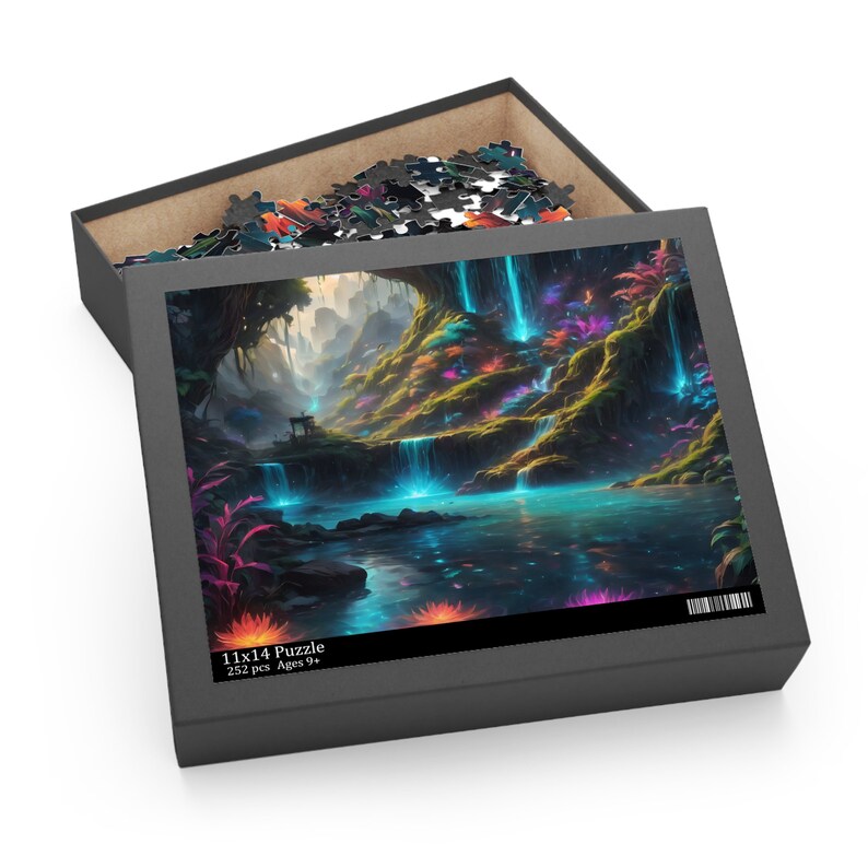 Fantasy Waterfall Puzzle 120, 252, 500-piece - Etsy