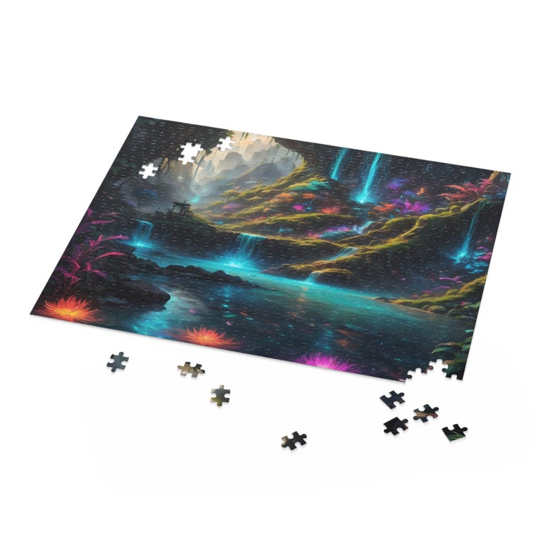 Fantasy Waterfall Puzzle 120, 252, 500-piece - Etsy