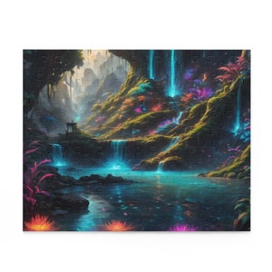 Fantasy Waterfall Puzzle (120, 252, 500-piece) - Etsy