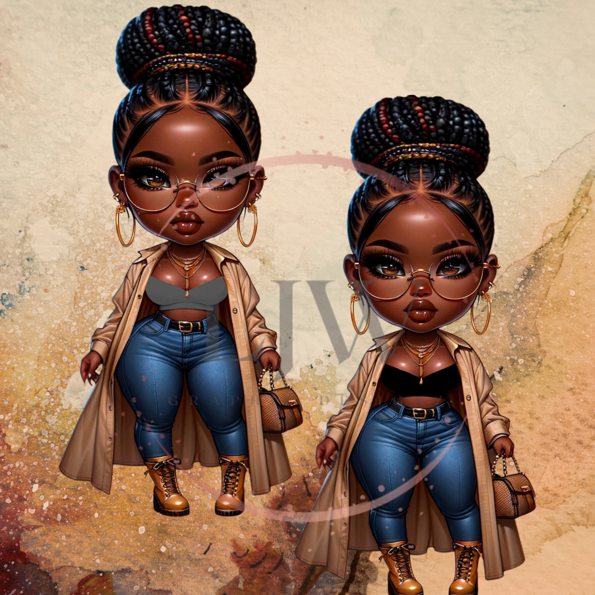 Stepping Out 10 Digi Doll Collection, High-res 8192x8192 Upscale, Elegant Transparent PNG ...