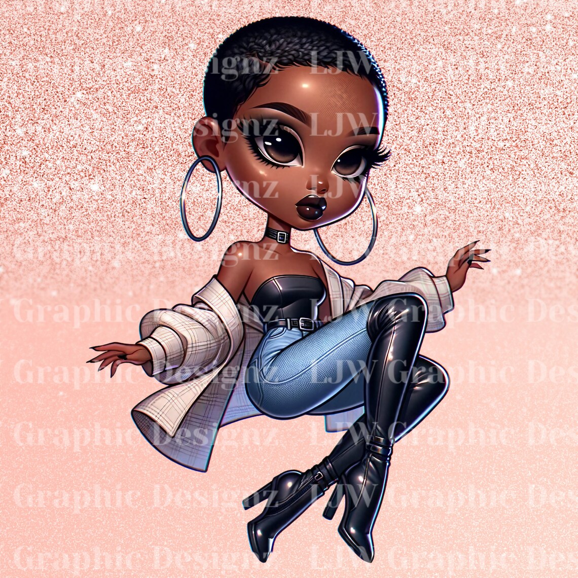 African-american Woman Clipart Bundle Unique and High-quality Designs ...