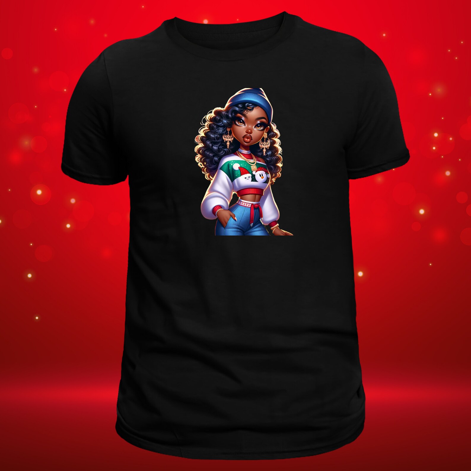 Digital Festive Holiday Cheer Clipart & Sticker Set Commercial Use ...