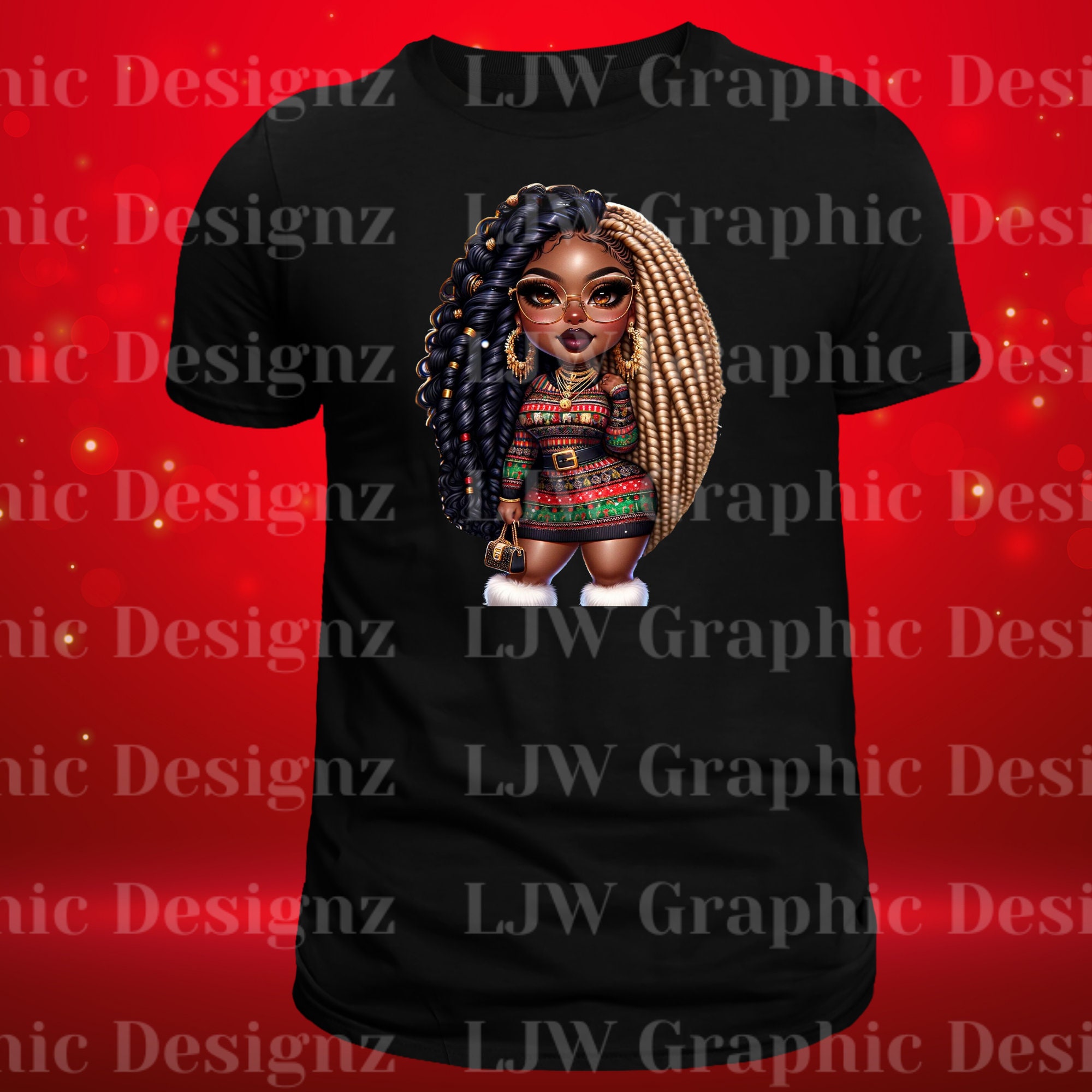 Digital Christmas Magic Clipart & Sticker Set Commercial Use Festive ...