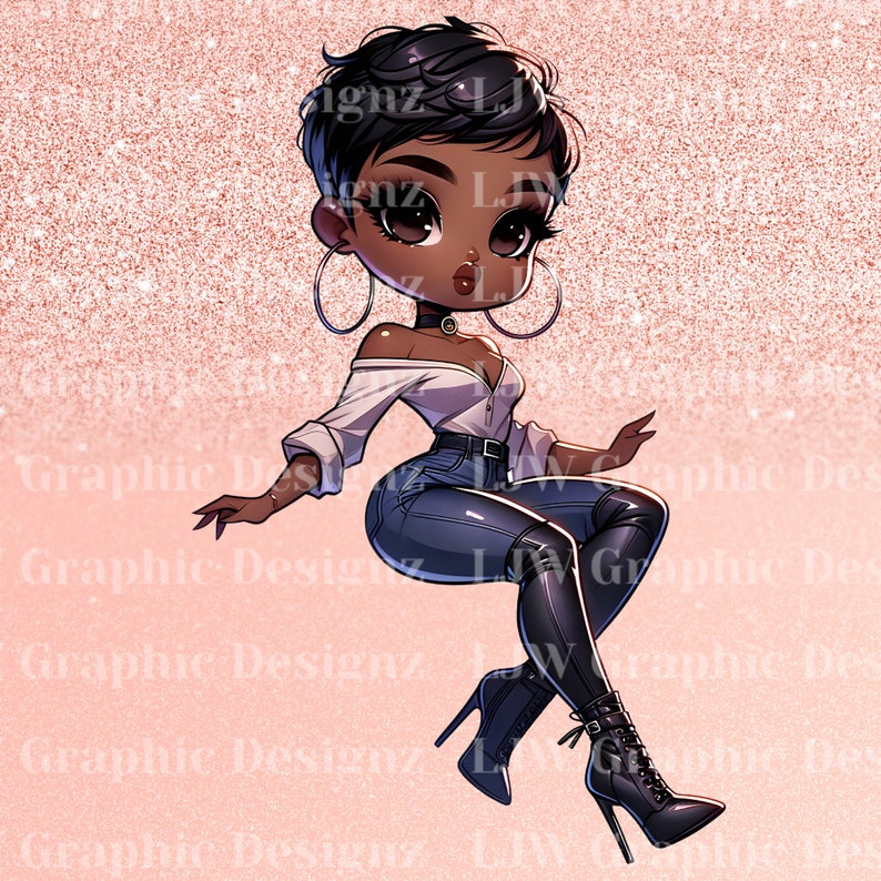 African-american Woman Clipart Bundle Unique and High-quality Designs ...