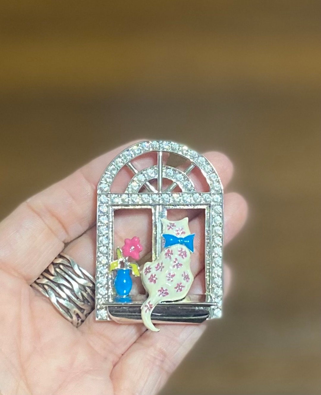 Bob Mackie Cat Brooch Rare - Etsy