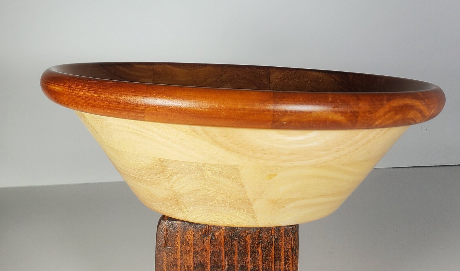Mountain Woods - Cherry Rim, Wooden Serving or Decorative Bowl. Cottage ...