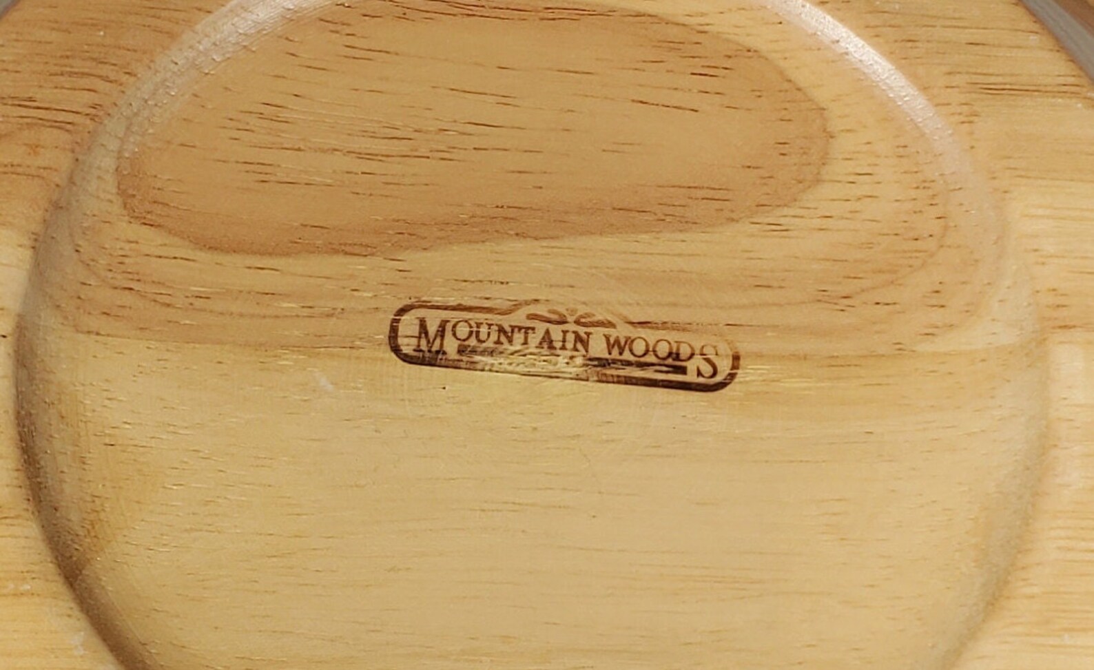 Mountain Woods - Cherry Rim, Wooden Serving or Decorative Bowl. Cottage ...
