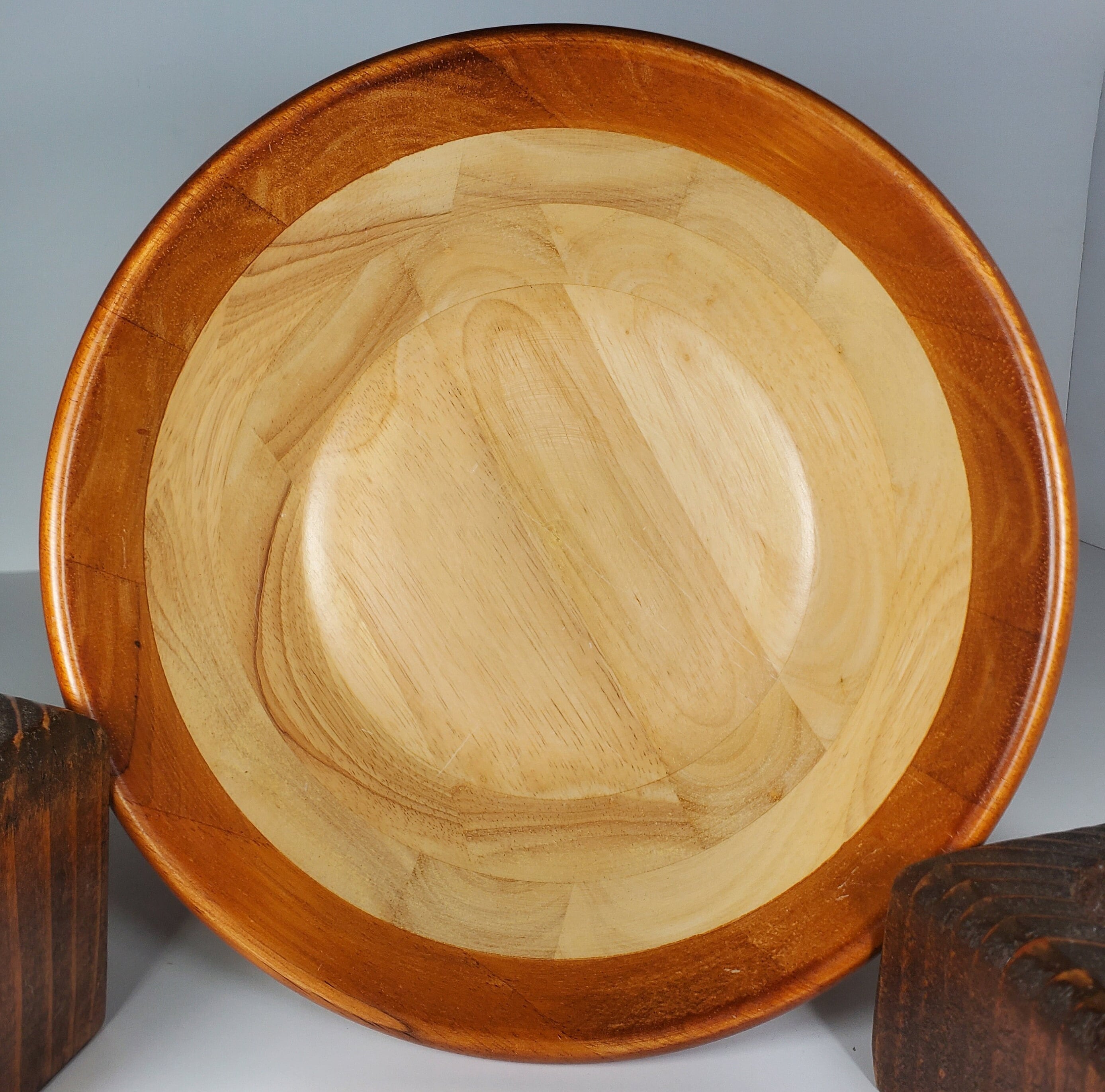 Mountain Woods - Cherry Rim, Wooden Serving or Decorative Bowl. Cottage ...