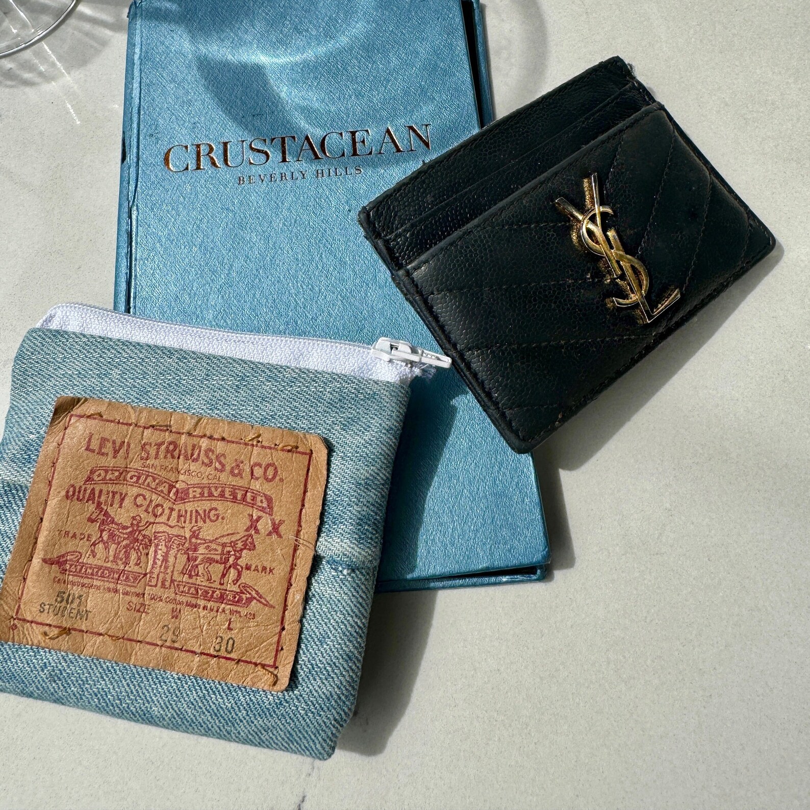 Denim Coin & Credit Card Purse - Upcycle Levis - Etsy