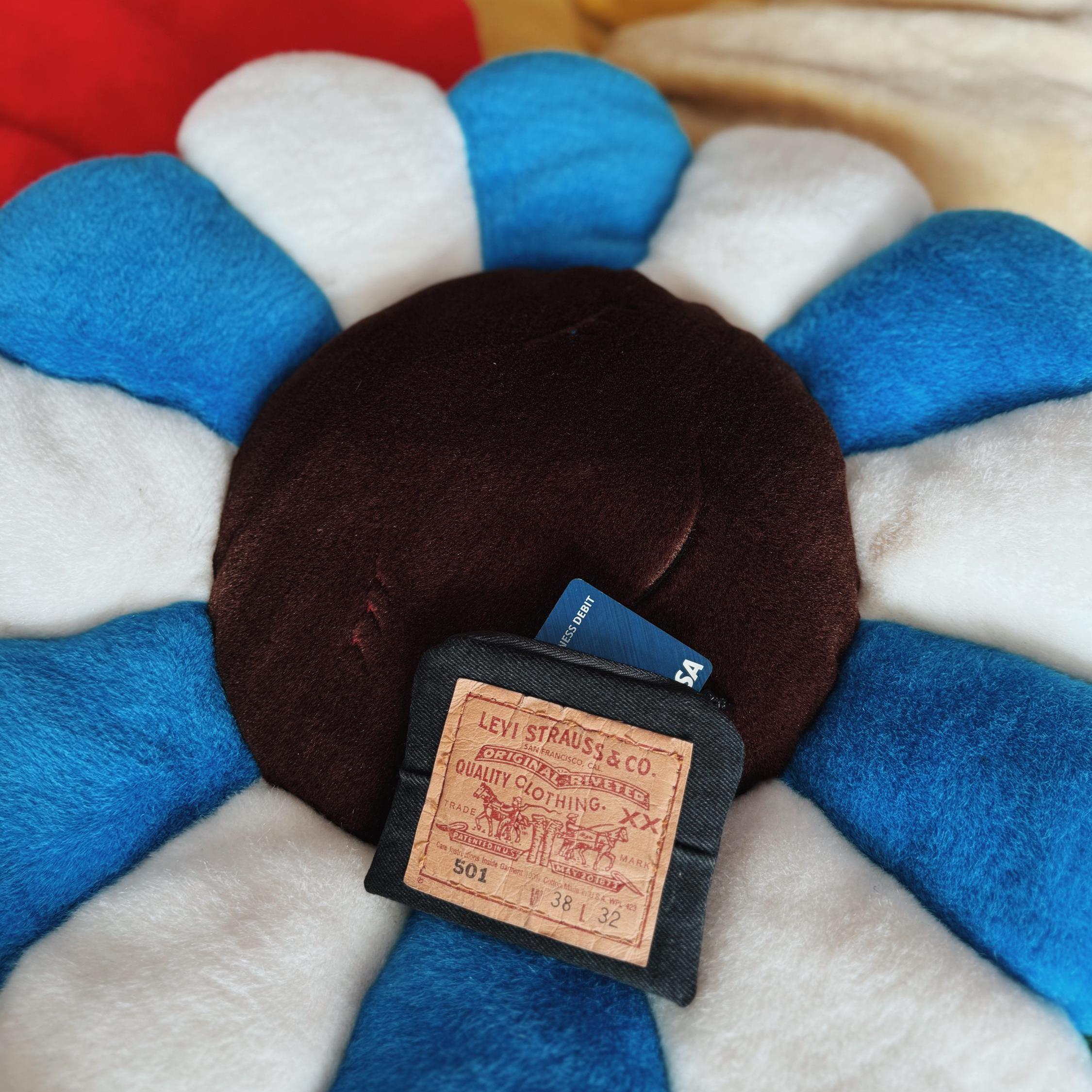 Black Denim Coin & Credit Card Purse - Upcycle Levis - Etsy