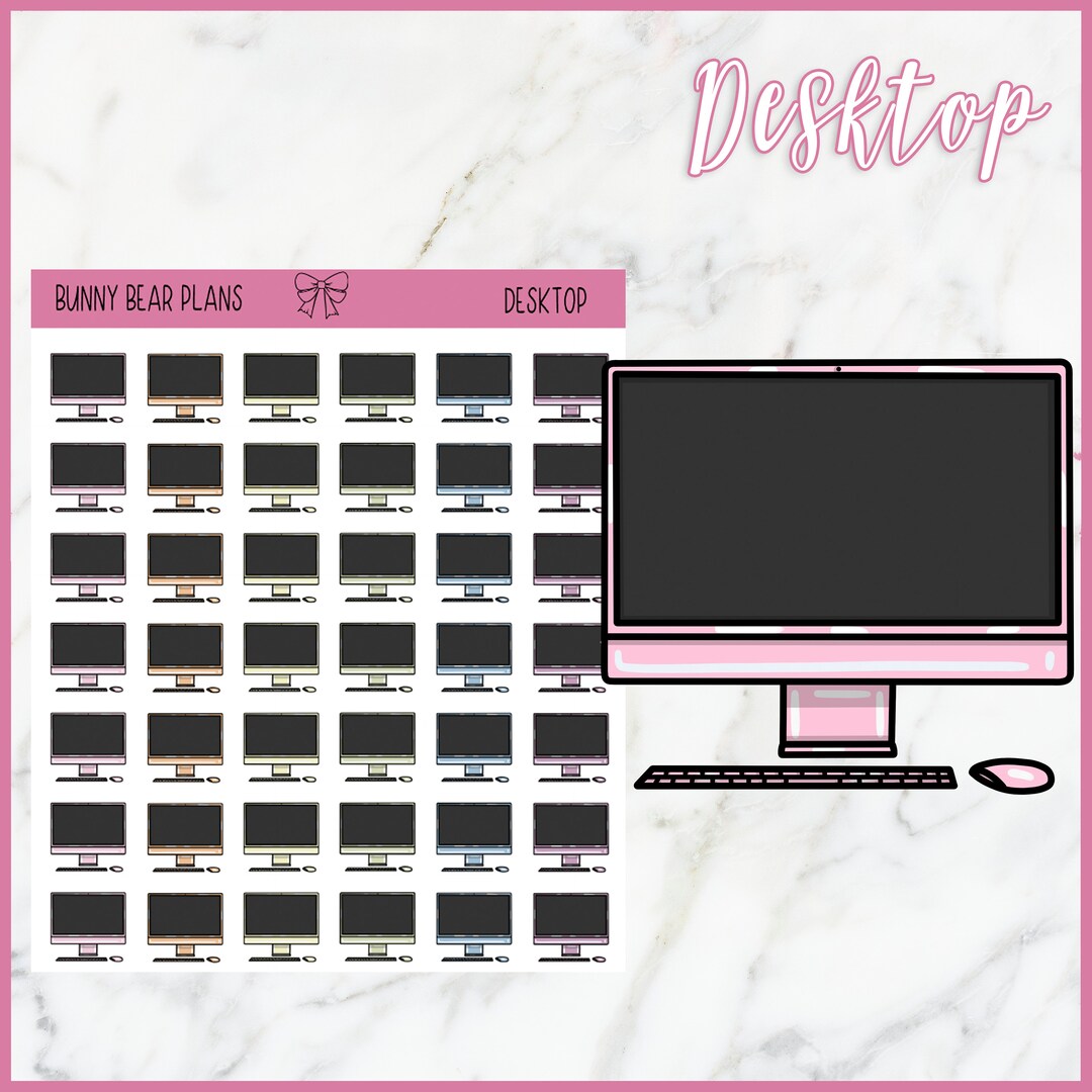 Desktop Doodle Planner Stickers - Etsy