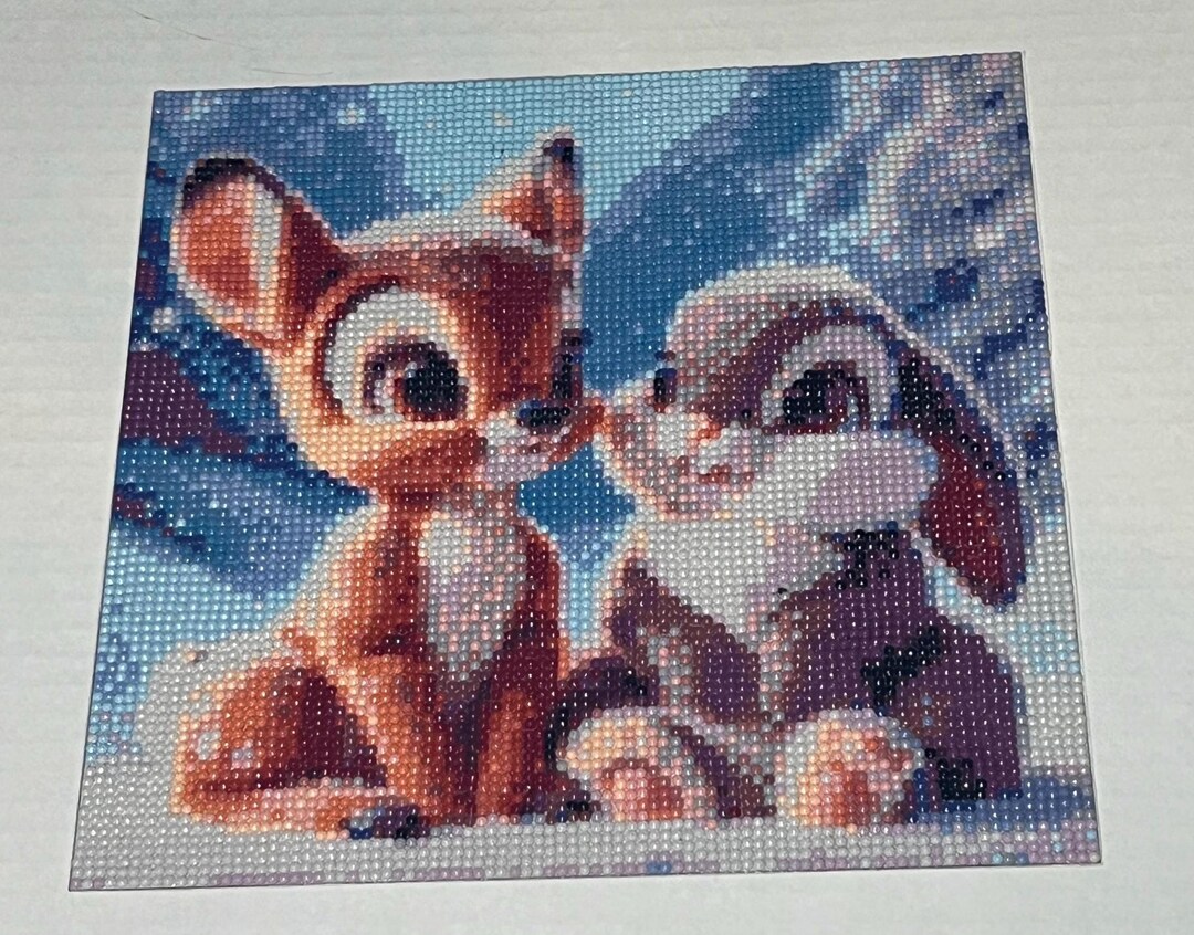 Disney Bambi and Thumper - Finished Diamond Painting - Etsy