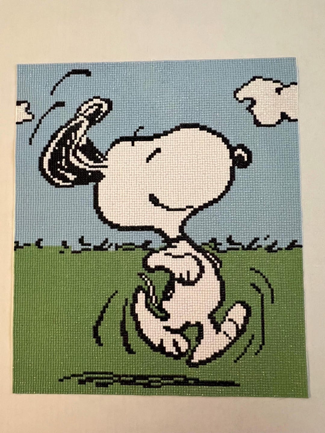 Peanuts - Dancing Snoopy - Finished Diamond Painting - Etsy