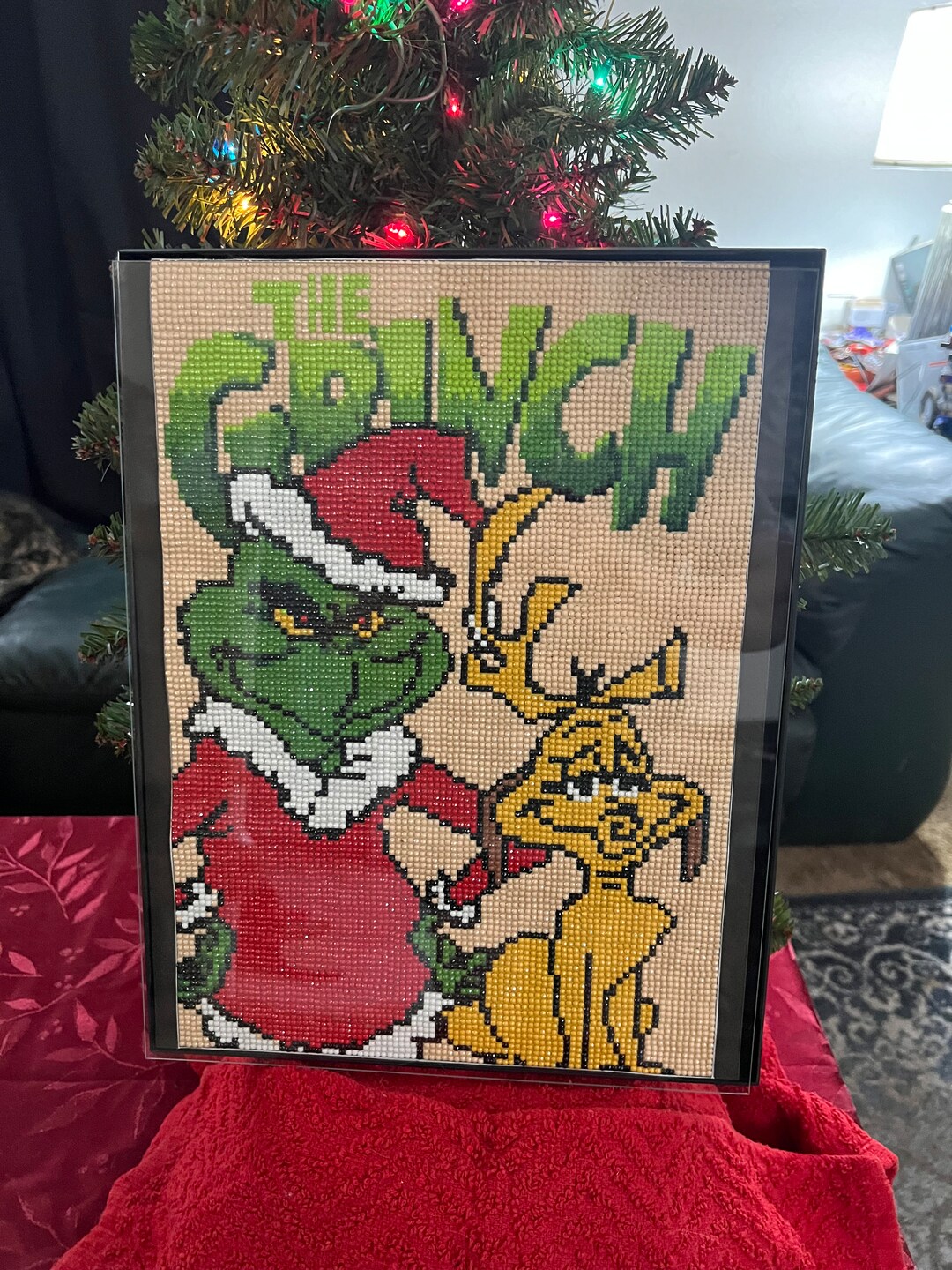 Grinch Christmas Diamond Wall Painting - Etsy