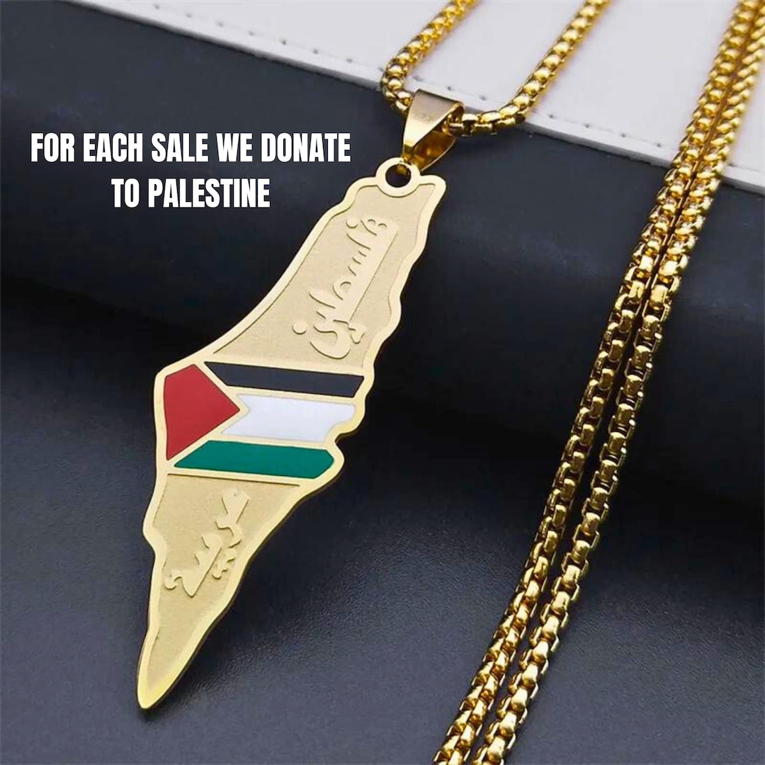 Palestine Necklace Gold Palestine Chain Palestine Bracelet - Etsy