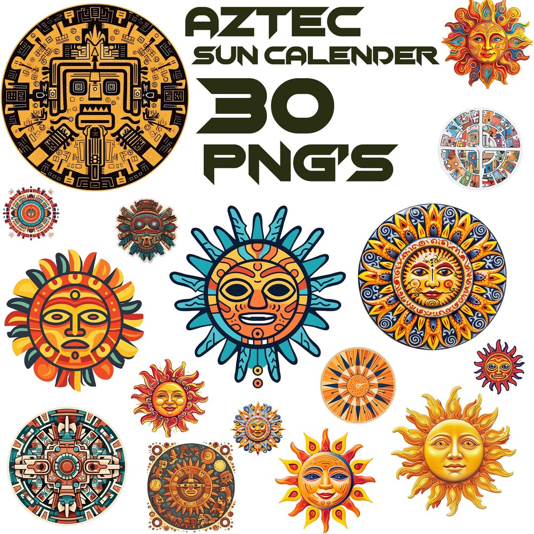 Aztec Art Png Aztec,mayan Native Inspired Png Aztec Calendar Laser ...