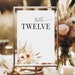 Table Numbers Cards, Boho Wedding Table Number, Rustic Table Numbers ...