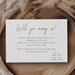 Officiant Proposal Card Template, Will You Marry Us Editable Card ...