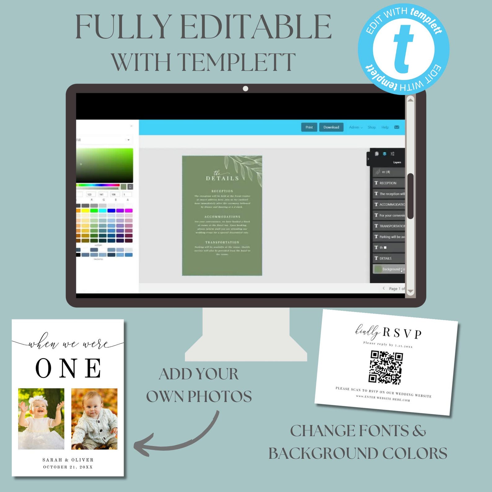 Officiant Proposal Card Template, Will You Marry Us Editable Card ...