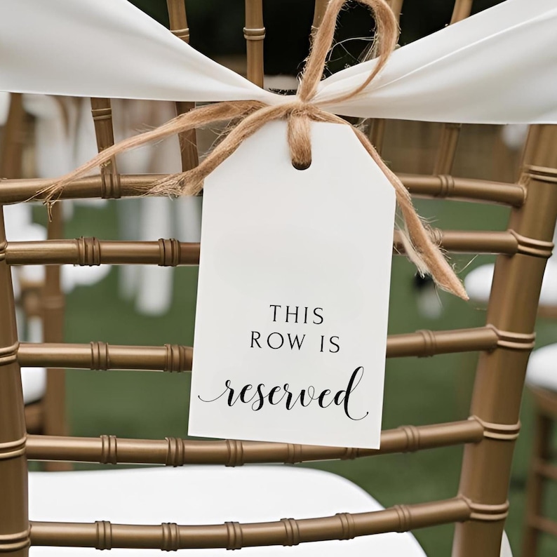 This Seat is Reserved Sign, Reserved Seating Printable Tag, Reserved ...