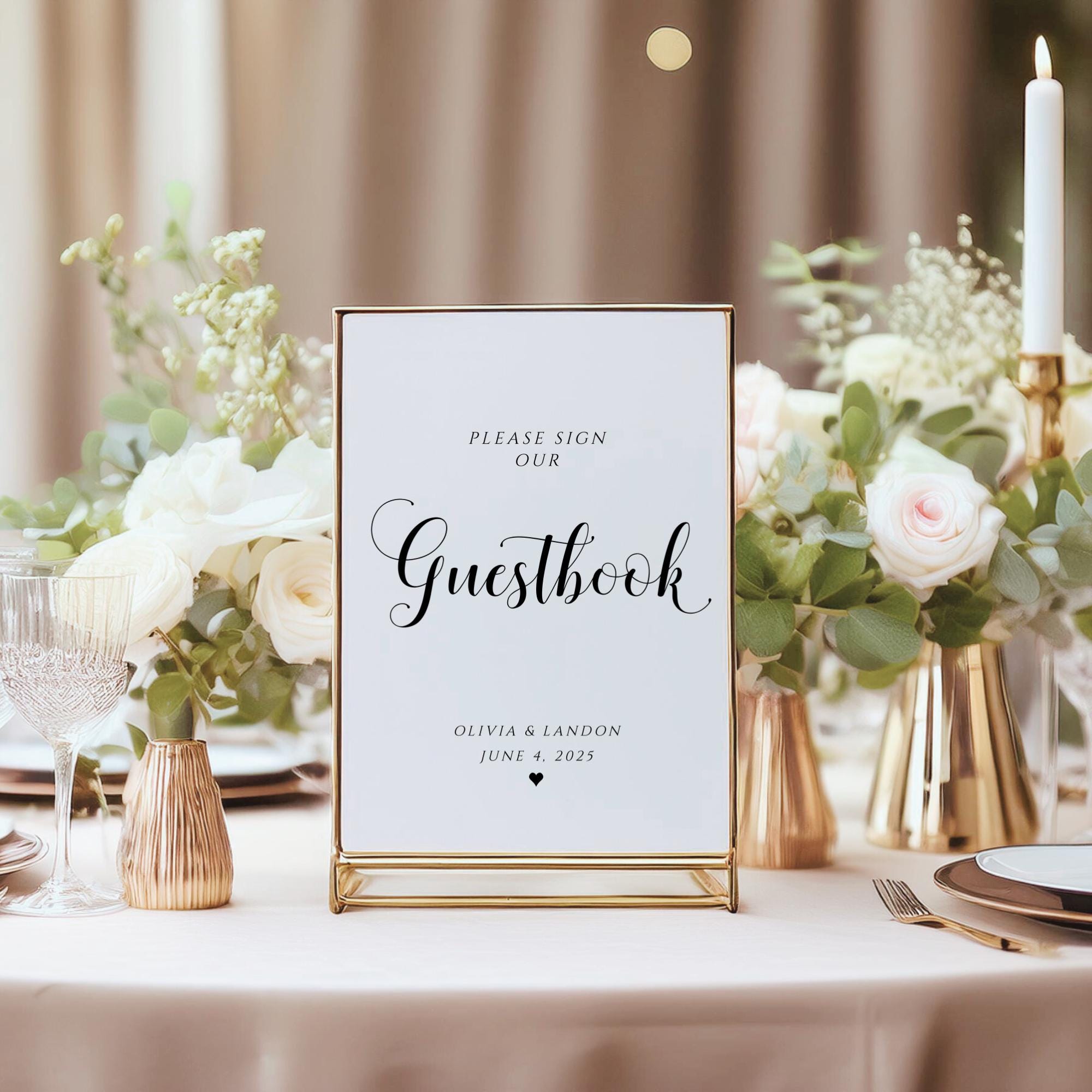Please Sign Our Guest Book Printable Sign, Editable Please Sign Our ...