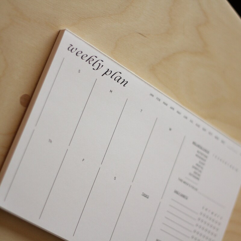 Weekly Planner Pad - Etsy