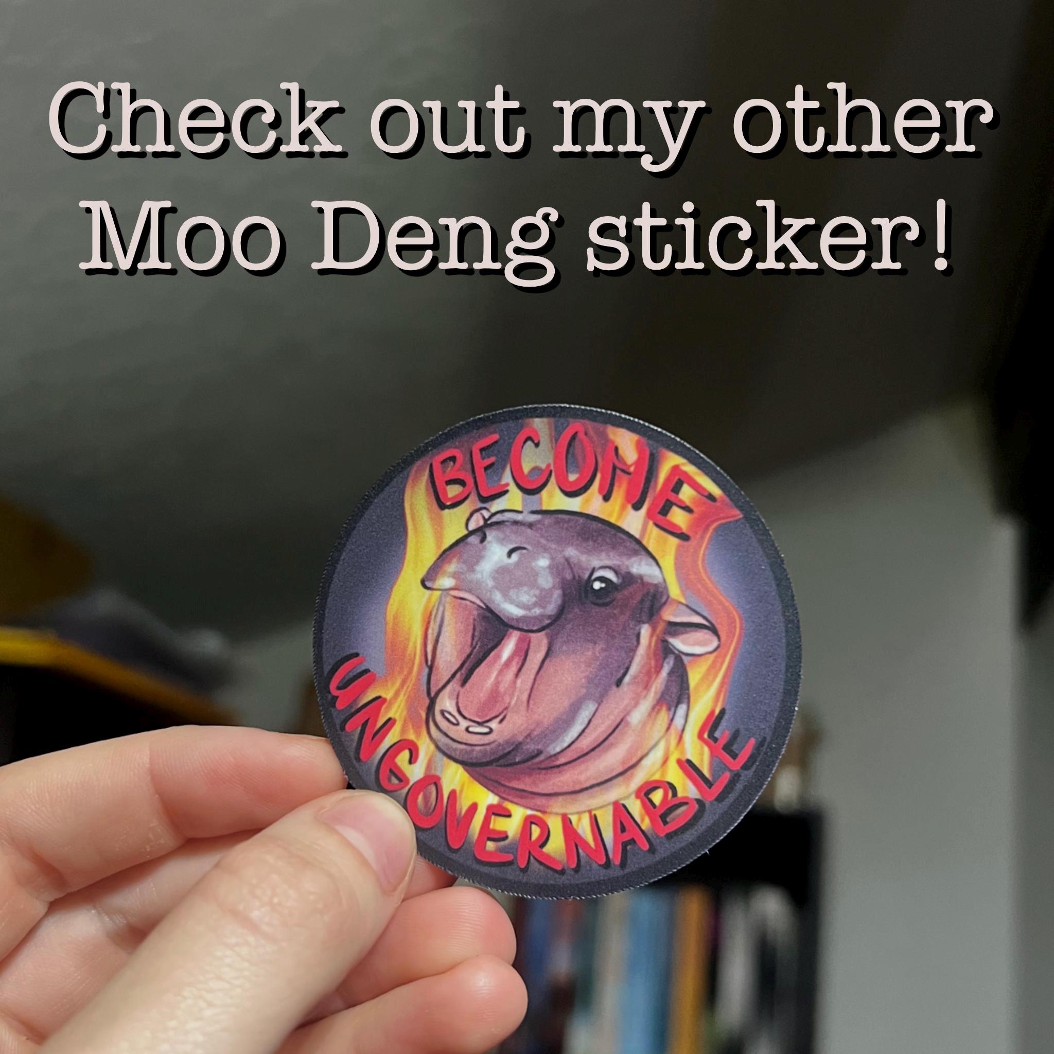 Moo Deng Pigmy Hippo Sticker Pack - Etsy