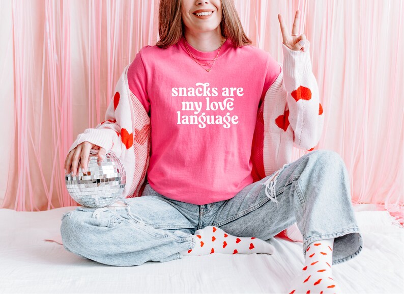 Snacks Are My Love Language Valentine Shirt, Love Language Shirt ...