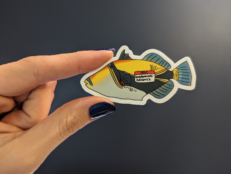 Humuhumunukunukuapua'a Reef Triggerfish Vinyl Sticker - Etsy