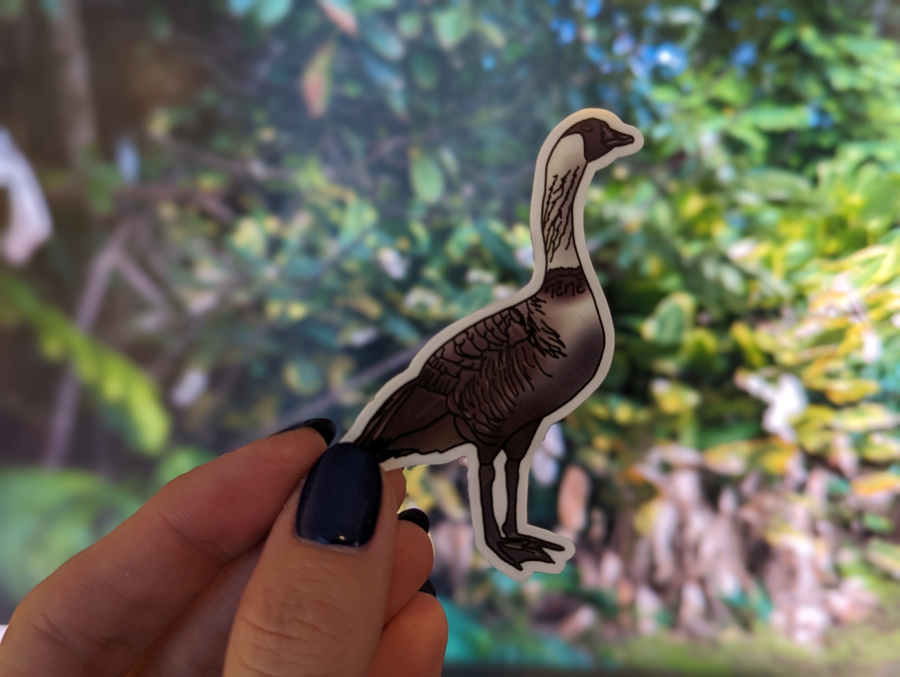Hawaiian Nene Bird Vinyl Sticker - Etsy