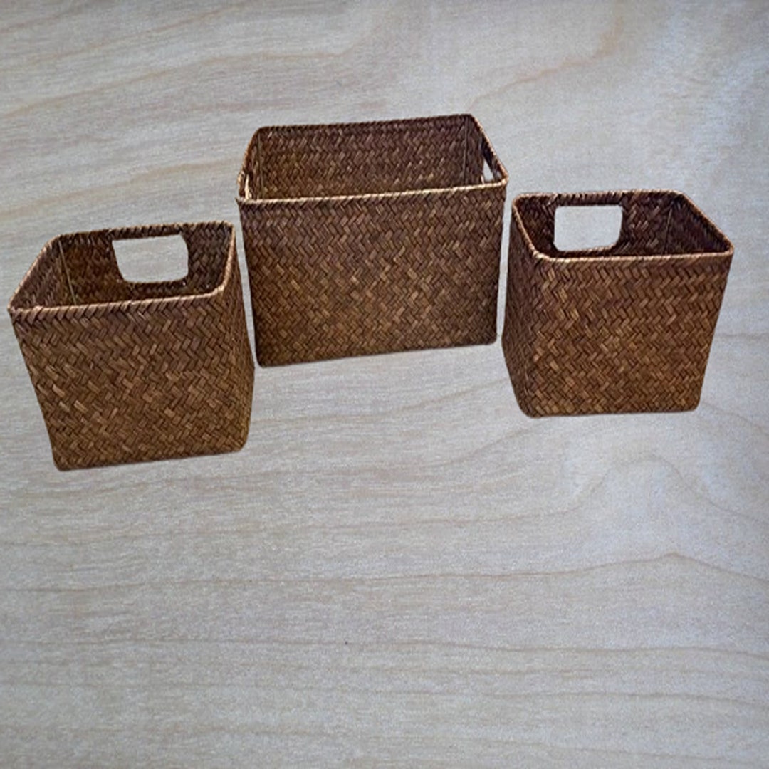 Decorative Storage Baskets for Shelves Wicker Baskets for - Etsy