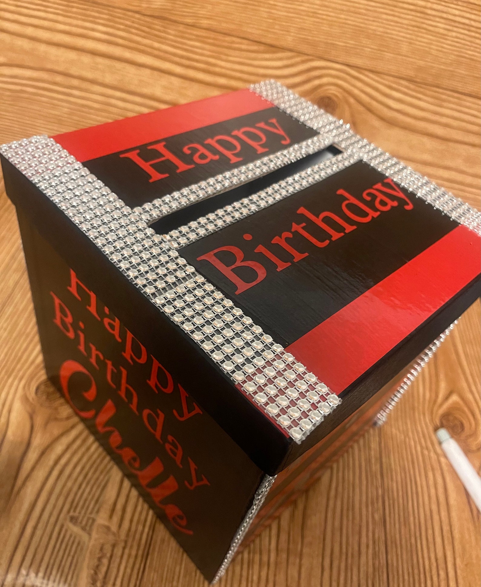 CUSTOM Money Box | Card Box|personalized Tip Box | Wedding Box| Money ...