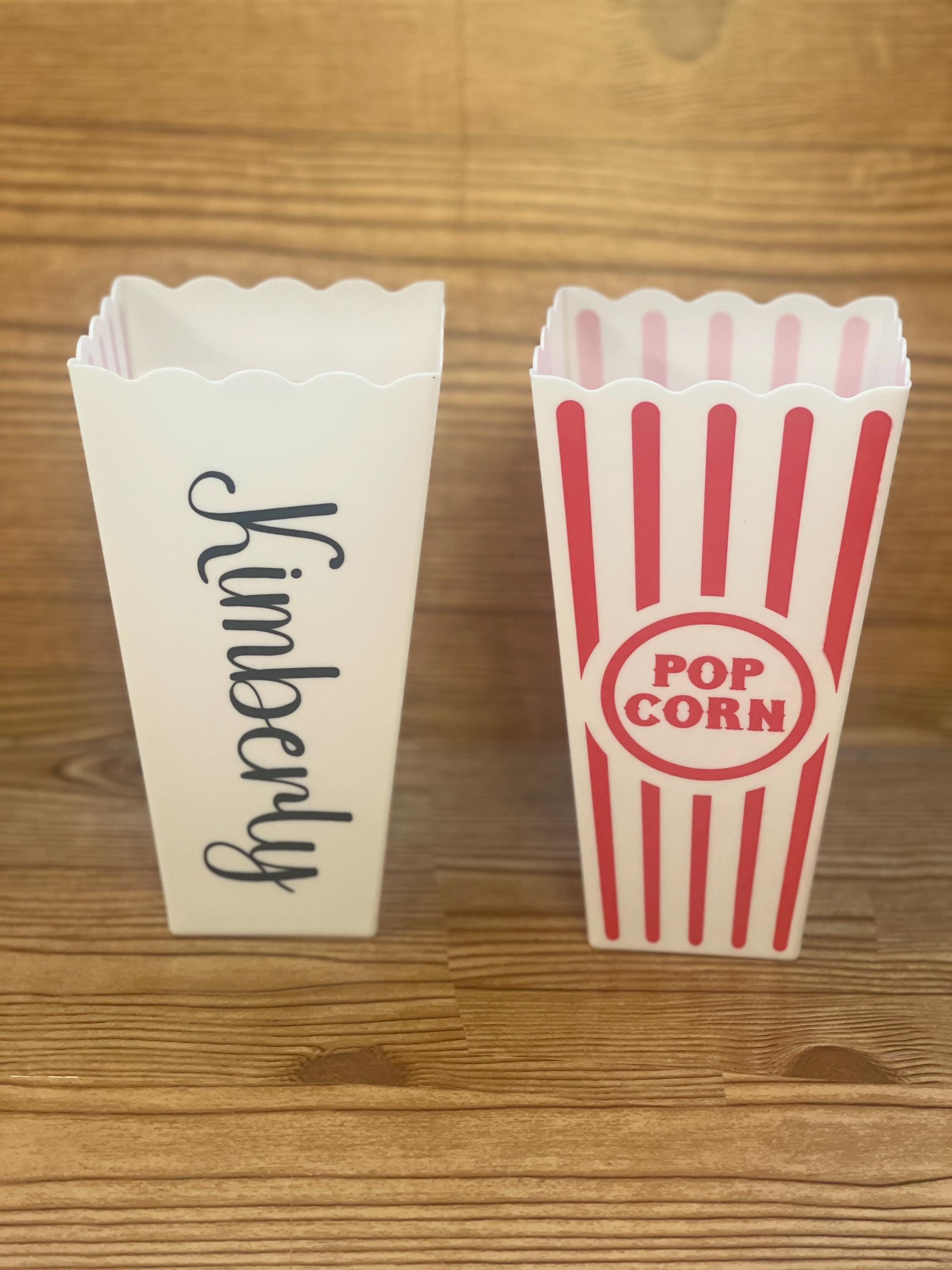 Personalized Family Movie Night Popcorn Buckets • Popcorn Container Set ...