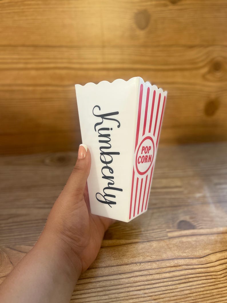 Personalized Family Movie Night Popcorn Buckets • Custom Gift Set - Etsy