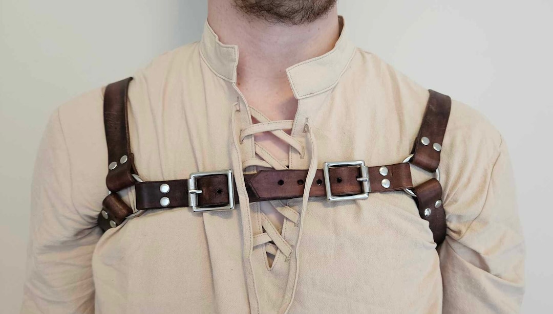 Adjustable Double Shoulder Harness Handmade With Genuine Leather for ...