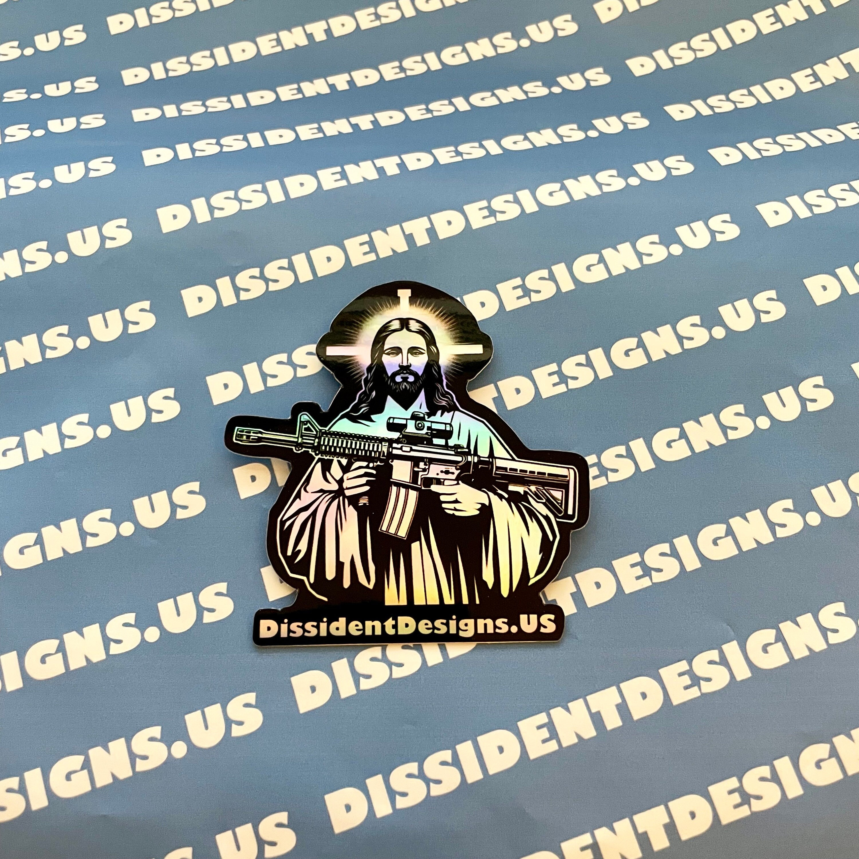 Tactical Jesus Holographic Sticker 2.82 X 3 - Etsy