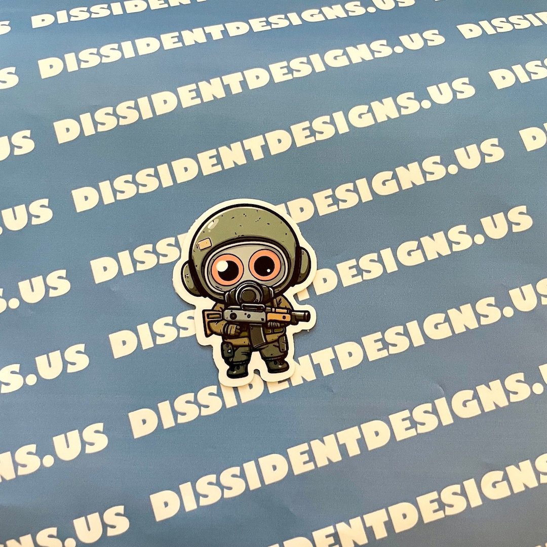 Chibi "stalker" Soldier 2.0" X 1.5" Sticker - Etsy