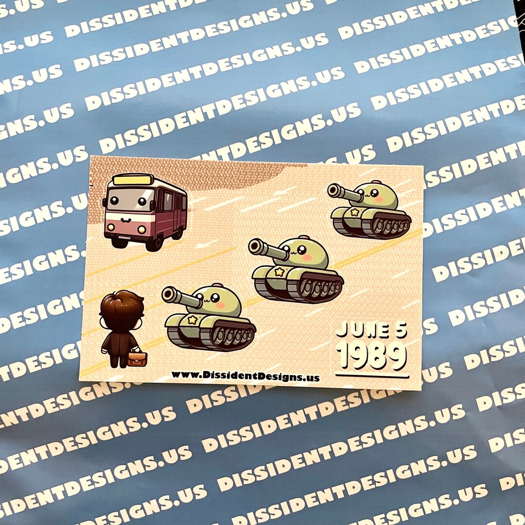 Tank Man Tales (AKA Nothing Happened) - Peel Out Sticker Sheet 6” X 4 ...