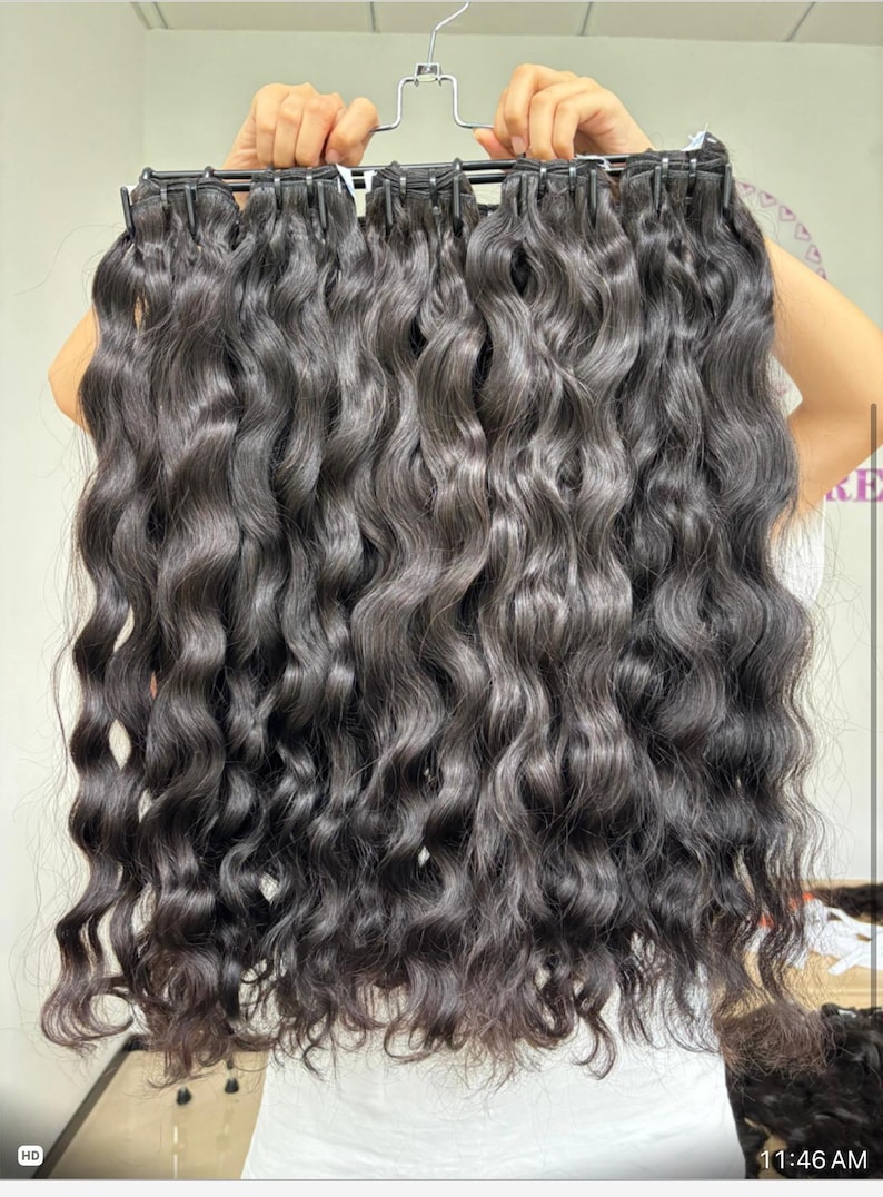 Natural Wave Cambodian Hair Bundles | Raw Human Hair Extensions - Etsy