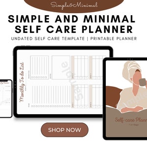 Digital Self Care Planner, Self Love Goodnote Planner, Digital Wellness ...