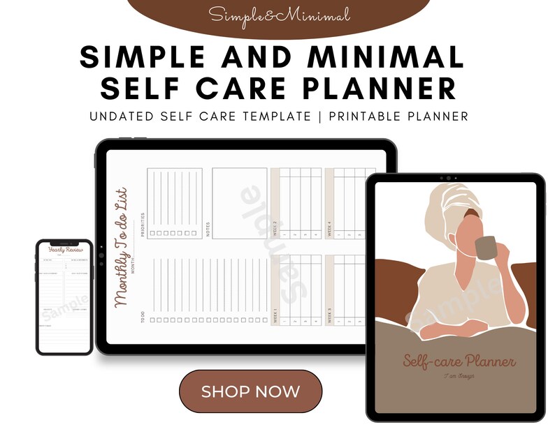 Digital Self Care Planner, Self Love Goodnote Planner, Digital Wellness ...
