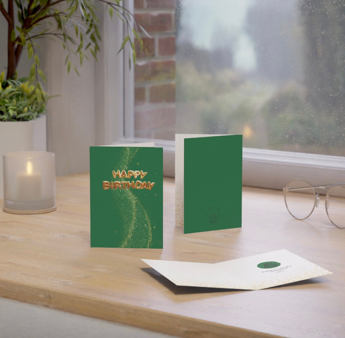 Happy Birthday (green) Greeting Cards (10, 30, and 50pcs) - Etsy