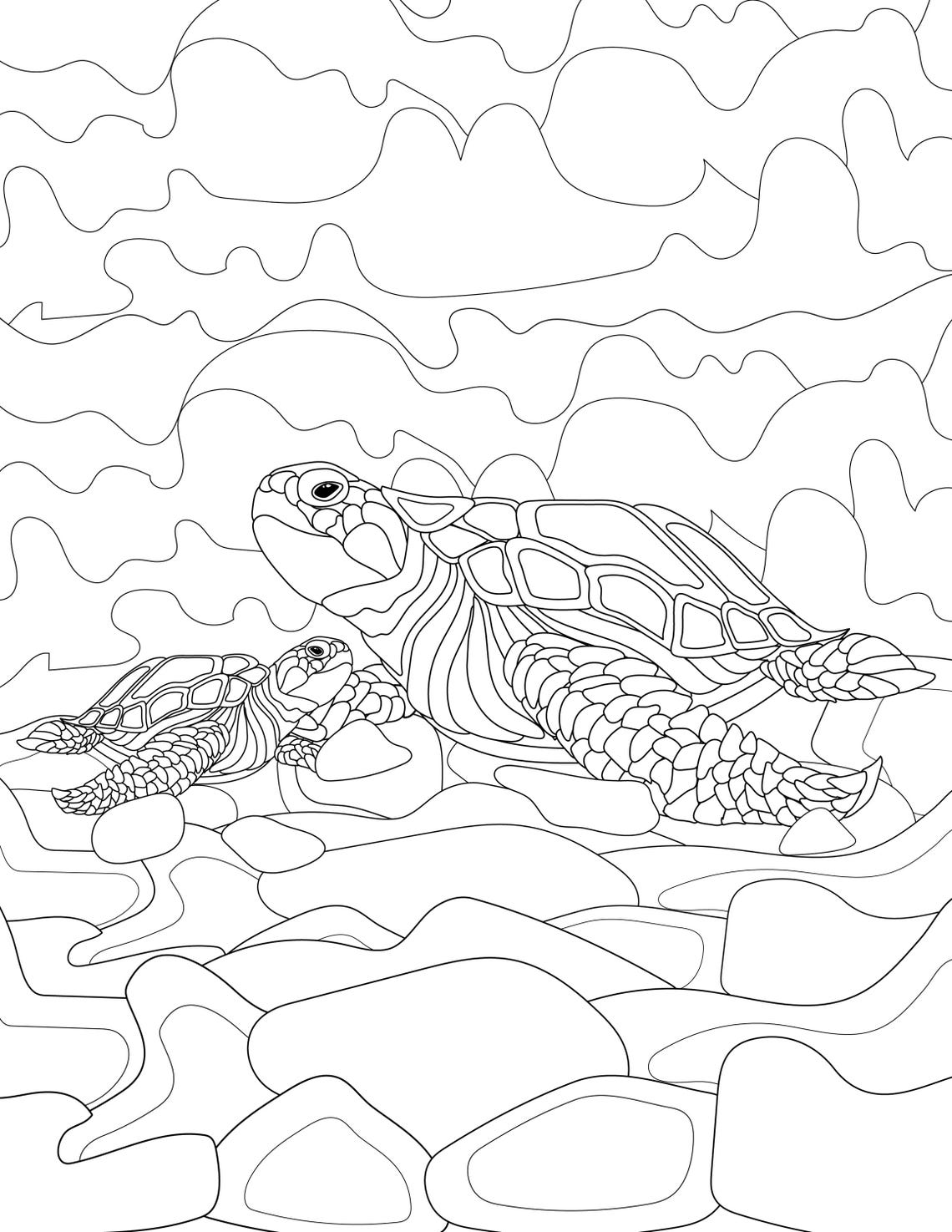 Coloring Book, Printable Coloring Page, Downloadable Coloring Page ...