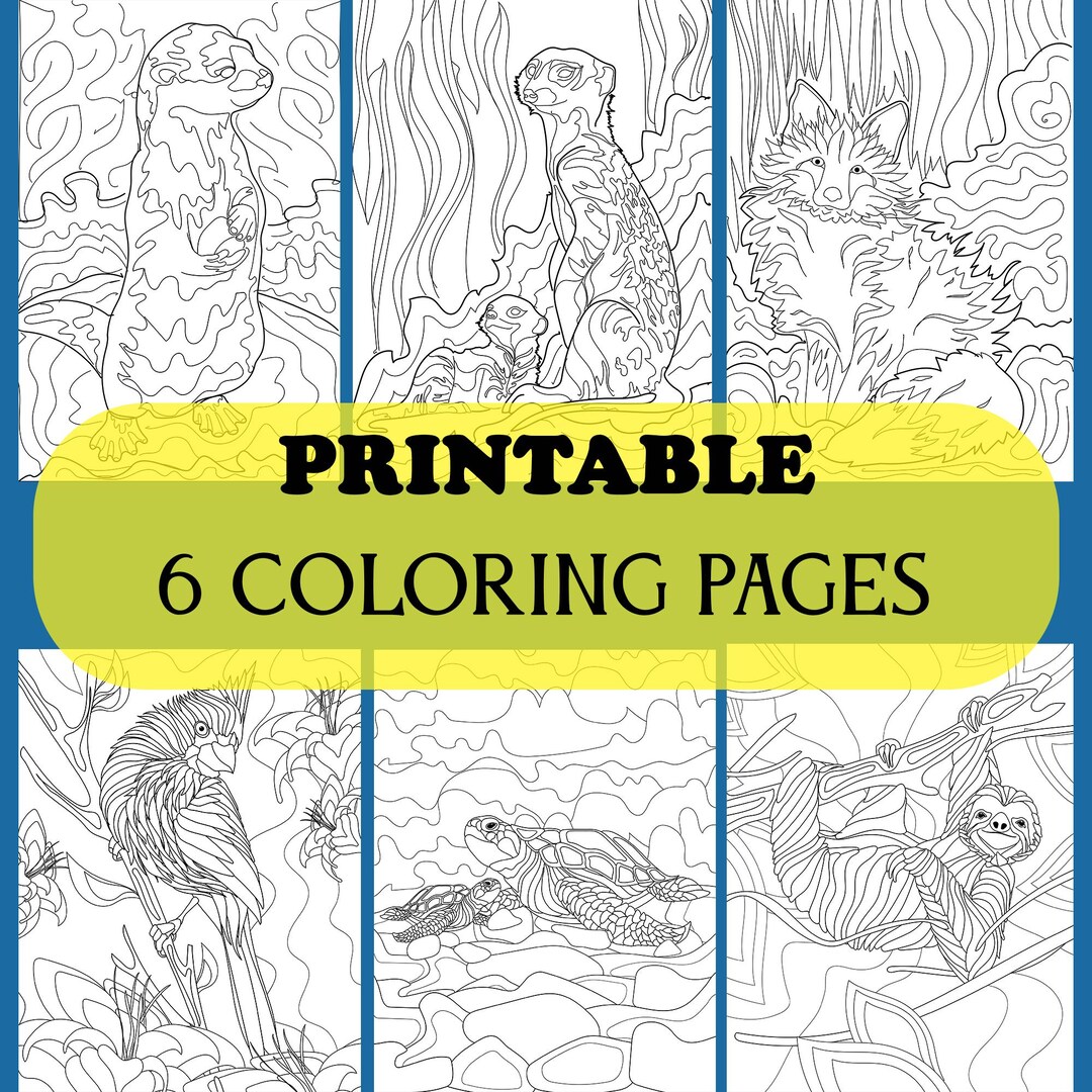 Coloring Book, Printable Coloring Page, Downloadable Coloring Page ...